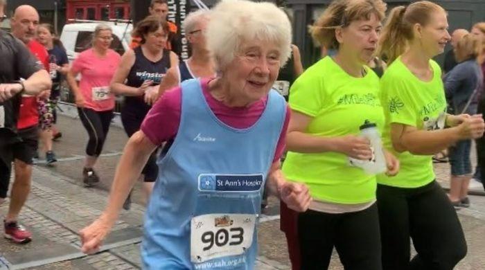 WATCH: 84-year-old woman 'feels great' after running marathon