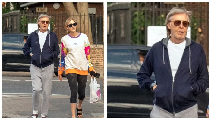 Nancy Shevell steps out for a stroll with husband Paul McCartney