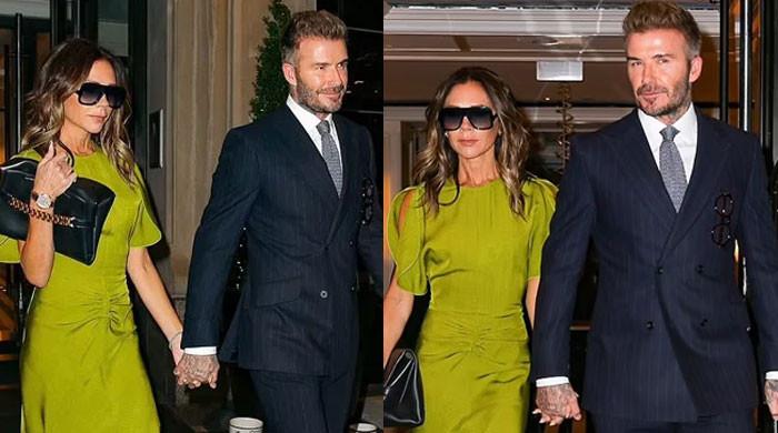 David, Victoria Beckham set couple goals as they step out holding hands ...