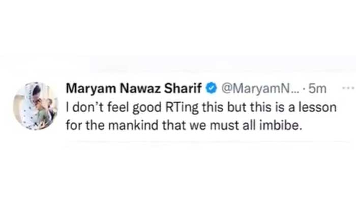 Maryam Nawaz apologises for insensitive tweet on Arshad Sharif Maryam Nawaz apologises for insensitive tweet on Arshad Sharif