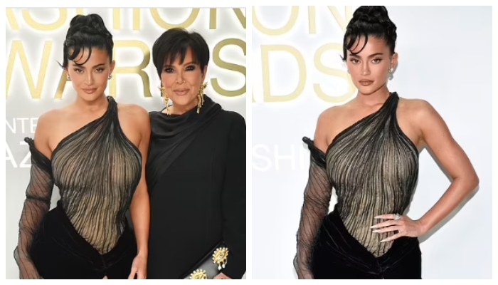 Kylie Jenner Gives 90s Vibes In Figure Hugging Gown As She Attends Cfda
