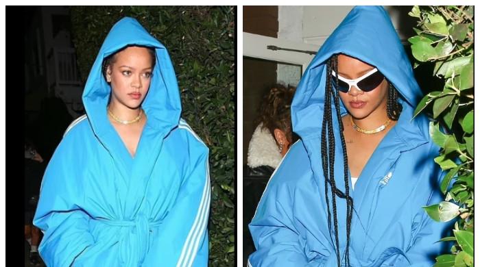 Rihanna radiates glow in blue as she spotted in Santa Monica