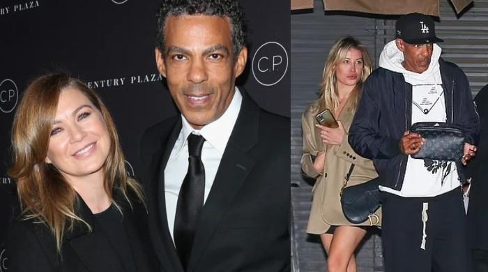 Ellen Pompeo's husband Chris Ivery seen out of a restaurant with a ...