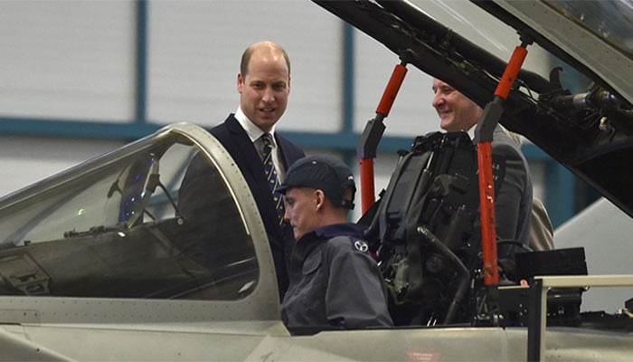 Prince William learns about future technological innovations as he ...