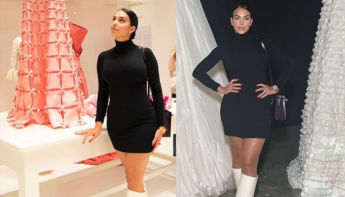 Georgina Rodriguez takes breath away in gorgeous mini black dress