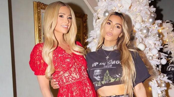 Kim Kardashian slammed for dressing like ‘15YO teen’ at Kathy Hilton Christmas party