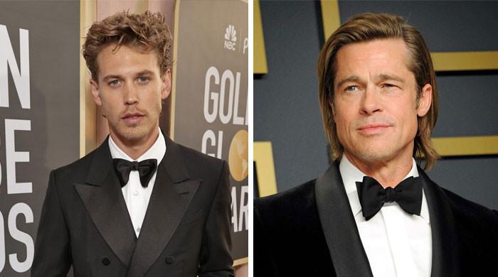 Austin Butler wins first Golden Globe Award, tells Brad Pitt 'love you'