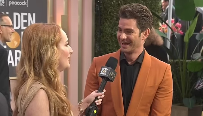 Andrew Garfield, Amelia Dimoldenberg’s flirty red carpet interview sparks fans’ interest