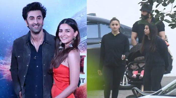 Ranbir Kapoor, Alia Bhatt spotted for the first time with daughter 'Raha'