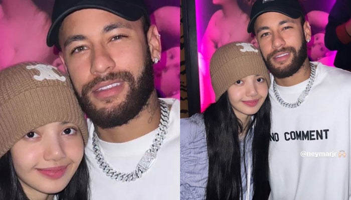 BLACKPINK's Lisa poses with Brazilian footballer Neymar in Paris: Pic ...