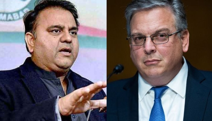 Fawad Chaudhry holds meeting with US envoy Donald Blome