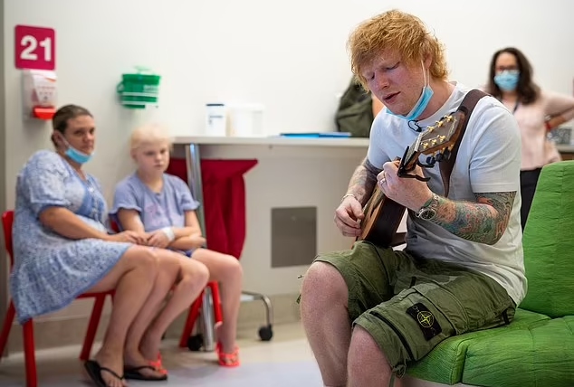 Ed Sheeran performs for sick children at Australian hospital during ...