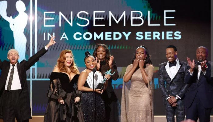 'Abbott Elementary' cast takes TV comedy honor at Screen Actors Guild ...