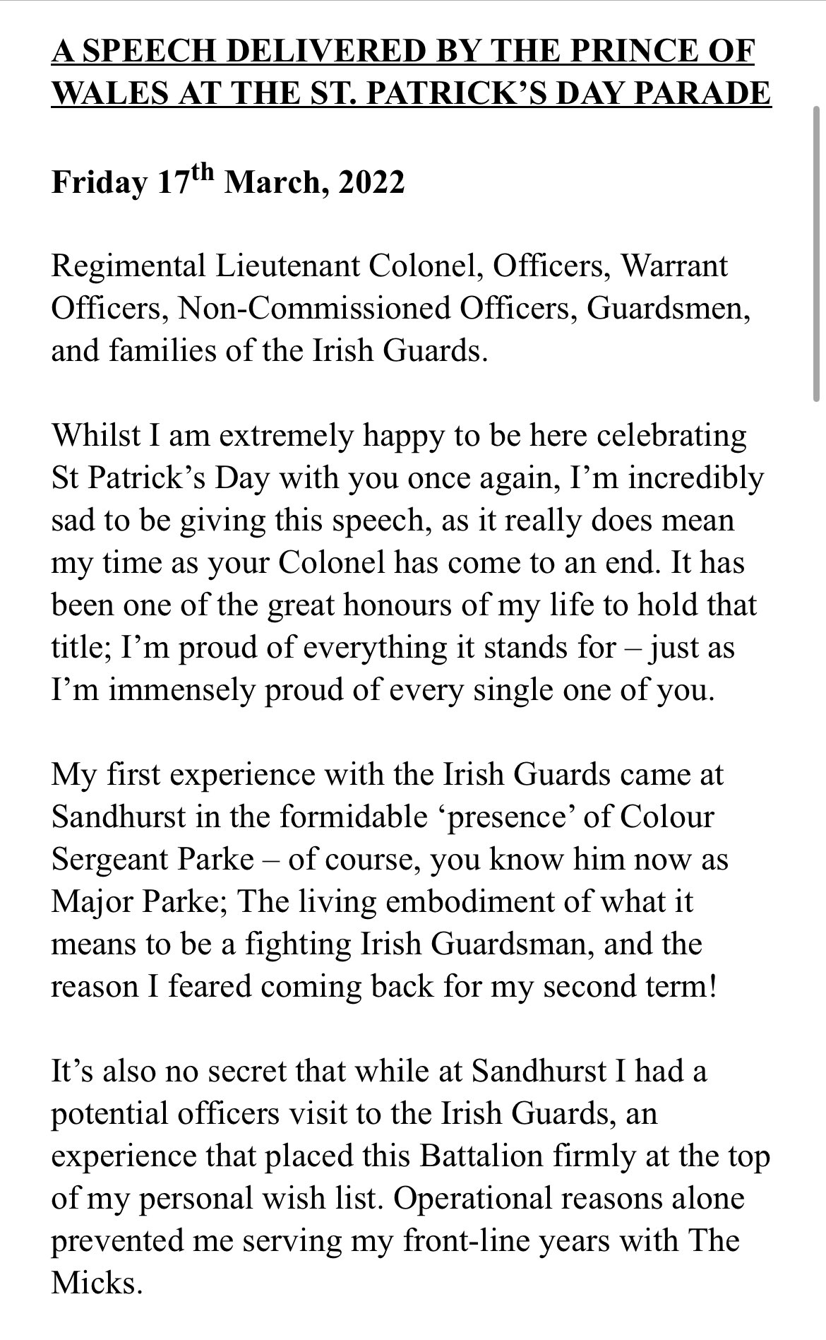 Prince William showers praises on his wife