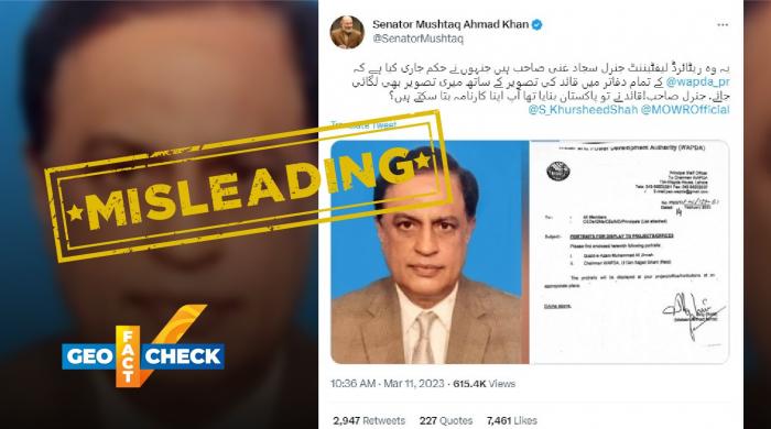 Fact-check: Did chairman WAPDA order his picture to be placed next to ...