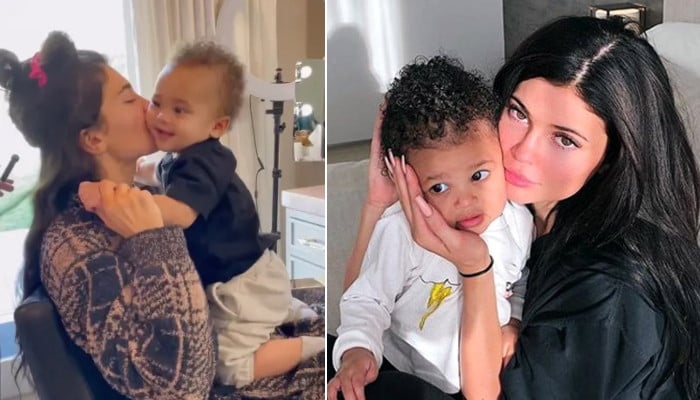 Kylie Jenner cuddles with son Aire, daughter Stormy, video sends ...