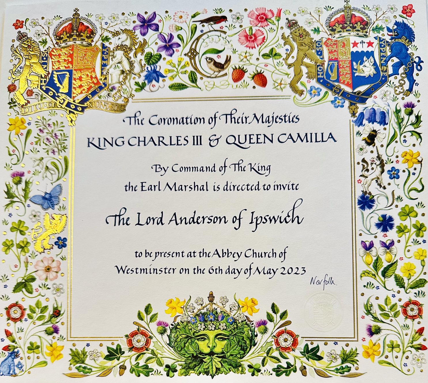 Son of man who introduced King Charles to Shakespeare gets invitation ...