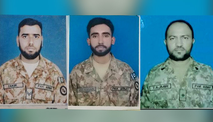 Three soldiers martyred in Lakki Marwat shootouts with terrorists
