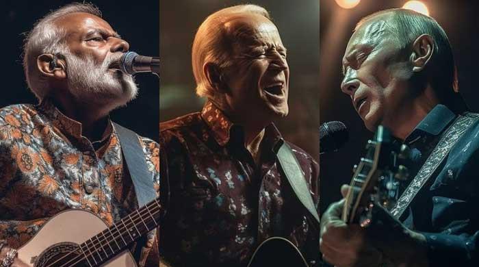 AI artist turns world leaders into rock stars