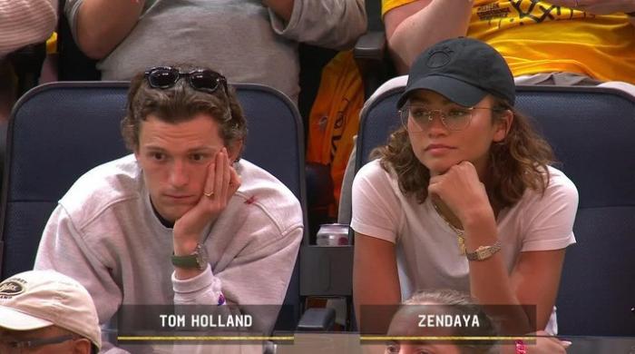 Tom Holland and Zendaya enjoy date night at NBA playoffs