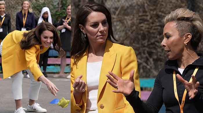 Kate Middleton teases Meghan Markle as she takes on Dame Kelly on a game