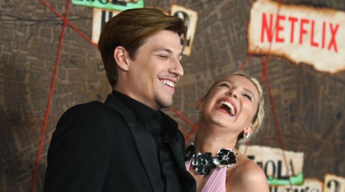 Jake Bongiovi shares goofy snap with fiancée Millie Bobby Brown