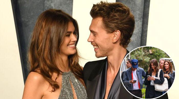 Austin Butler bonds with Kaia Gerber’s parents at casual dinner outing