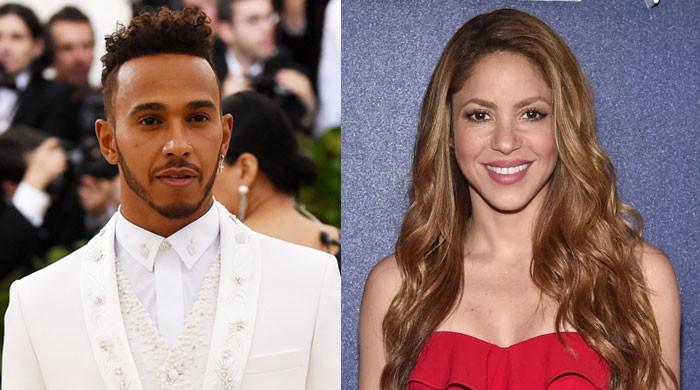 Shakira hangs out with Lewis Hamilton as she returns to Barcelona on ...