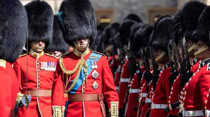 Three troops faint during military parade led by Prince William