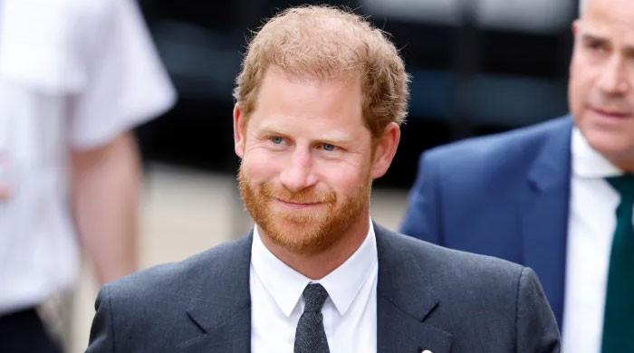 Prince Harry makes first public appearance after giving witness statement