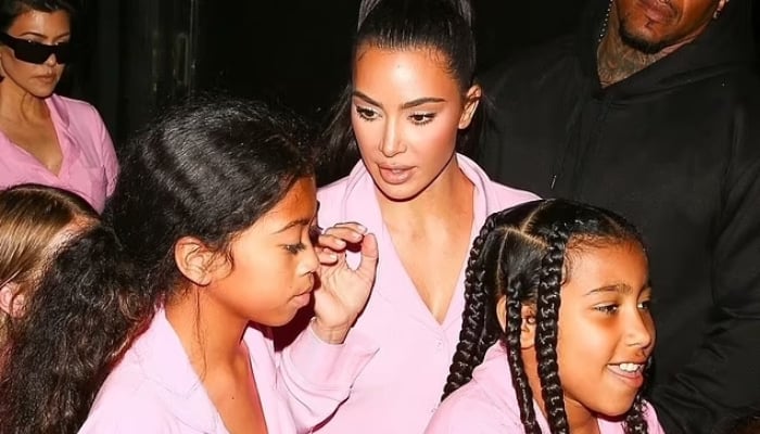 Kim Kardashian shares adorable video of North West’s pre-birthday sleepover