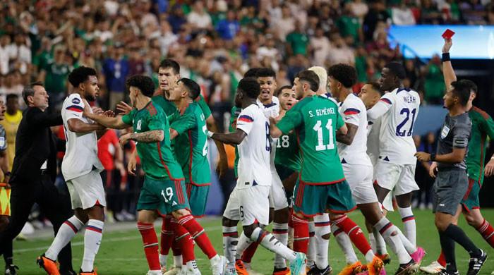 Four players suspended after fiery US-Mexico soccer game