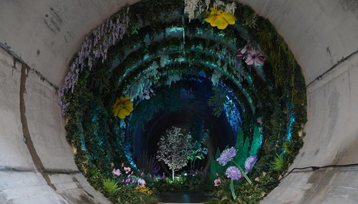 Tunnel turned into Loo Garden by UK company to save River Thames