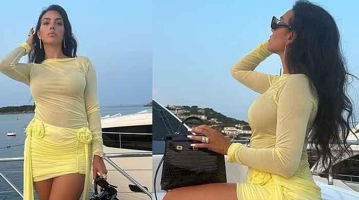 Georgina Rodríguez drops jaws in sheer yellow mini dress in Italy