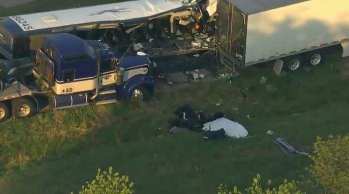 WATCH: Greyhound bus crash in Madison County kills 3, injures 14