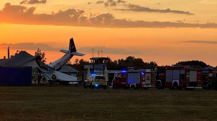 WATCH: Poland plane crash claims 5 lives, leaves 8 injured