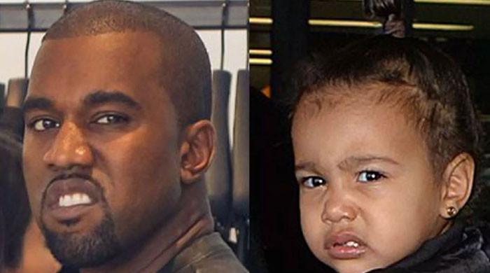 Kanye West's daughter North West shows rare side