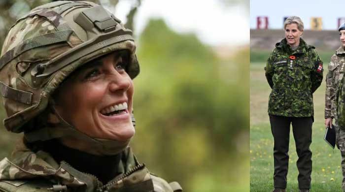 Kate Middleton gives Sophie a run for her money as she dons military ...