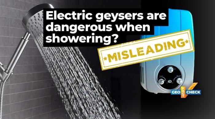 Fact-check: Electric geysers are dangerous when showering?