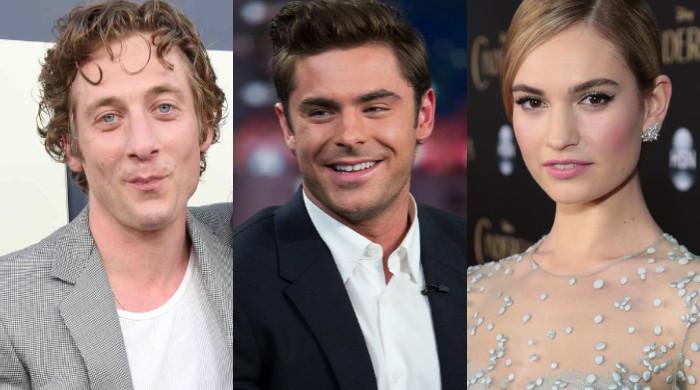 Zac Efron, Lily James, Jeremy Allen White, show off line dancing skills