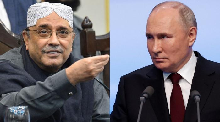 President Zardari congratulates Russia's Putin on election victory