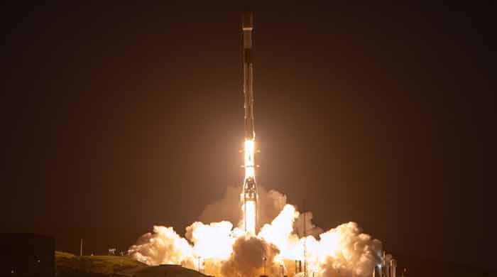 Elon Musk's SpaceX Falcon 9 rocket sets night alight in latest launch