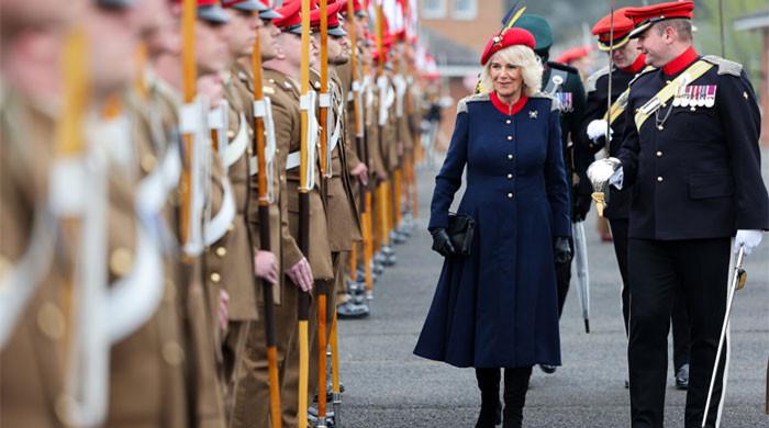 Queen Camilla honours her father with first visit to Royal Lancers as ...
