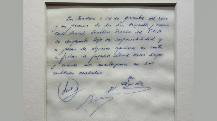 What do we know about iconic napkin that made Lionel Messi legend?