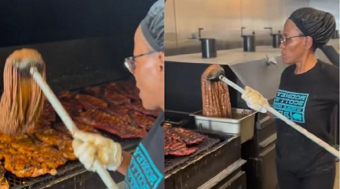 WATCH: BBQ basting with floor mop ends up in smoke on internet — 'disgusting'