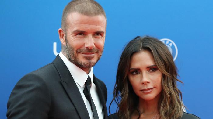 David Beckham supports wife Victoria Beckham latest skincare line