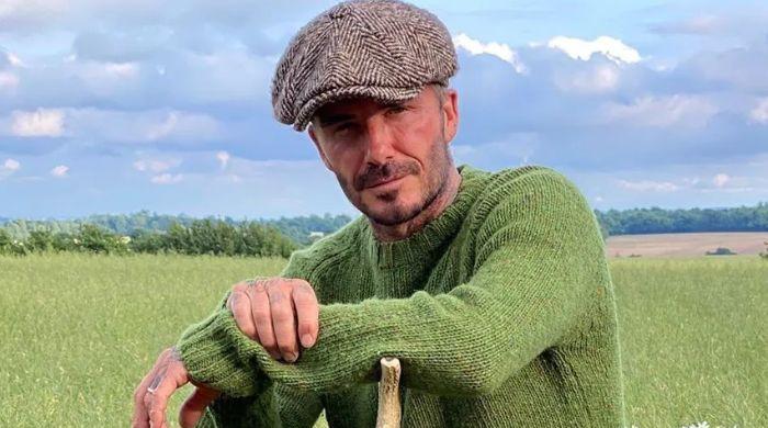 David Beckham perfects his gardening skills with fans' advice