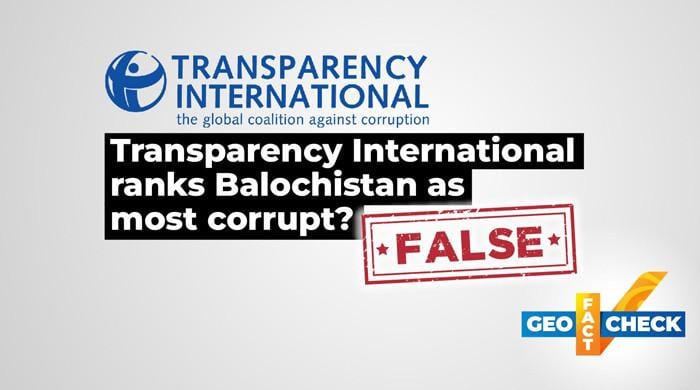Fact-check: Posts falsely claim Balochistan ranked most corrupt