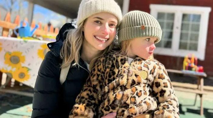 Emma Roberts, son Rhodes celebrate fall at Disneyland