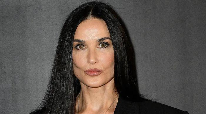 Demi Moore glams up in all black for 'Landman' premiere